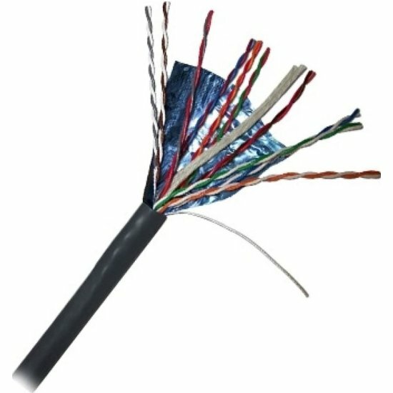 Кабель Twt FTP -5EFTP10-OUT 10 пар, Кат. 5e, внешний, 305м, черный