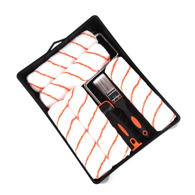 Завершает набор краски Набор Малярных валиков 9-дюймовые Малярные Валики и Лотки Простой В эксплуатации Идеально подходит для Стен, Потолков и мебели