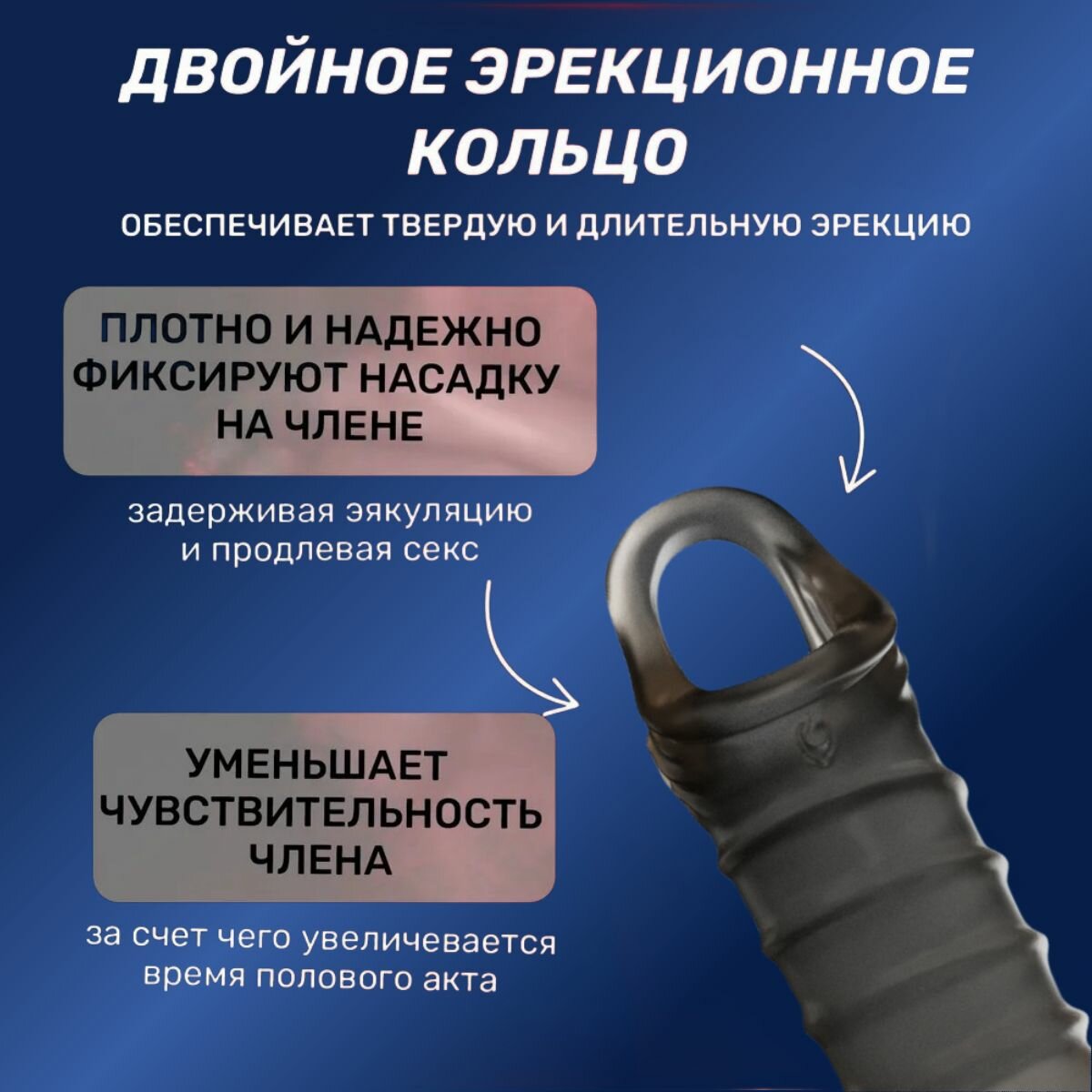 Насадка на пенис рельефная, Насадки и удлинители эротические, На член
