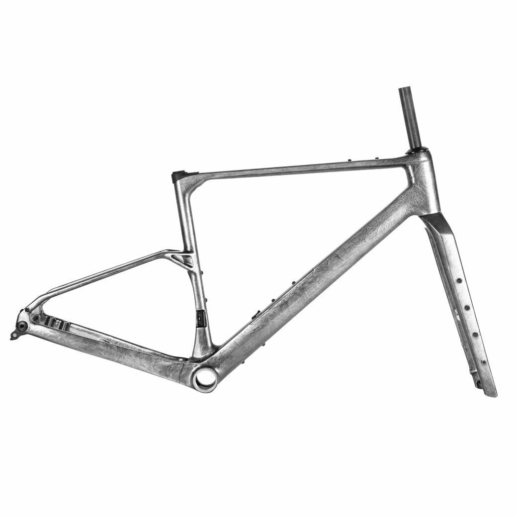 Рама гравийного велосипеда Spcycle G026, Size L, Серый ice crack silver