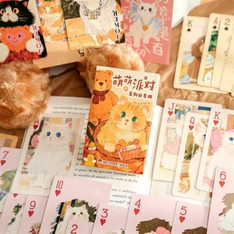 Карты игральные для покера, пластиковые, 54 шт, настольные игры, плотные, в поездке, с друзьями, в компании