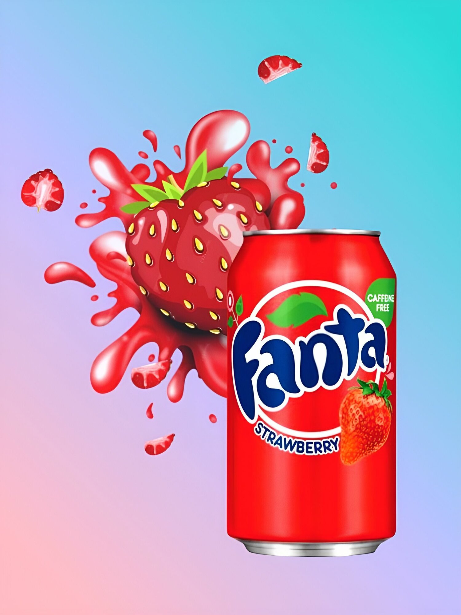 Напиток газированный Fanta Клубника 355 мл, производство США