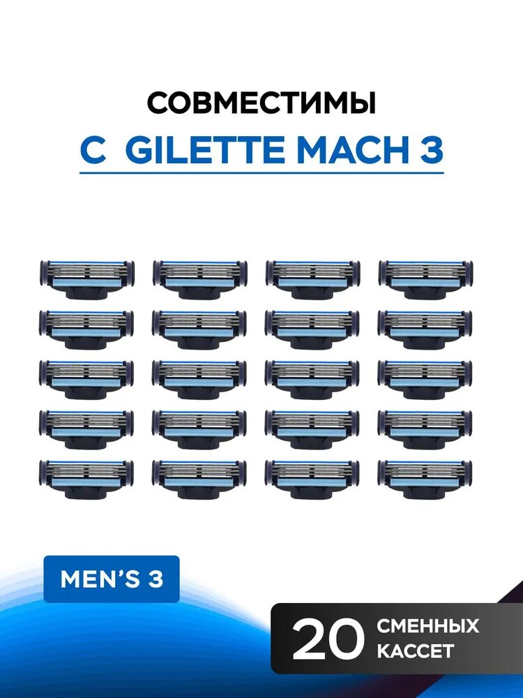 Сменные кассеты для мужских бритв