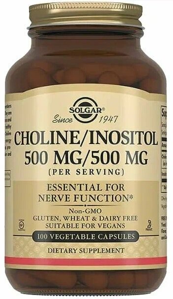Solgar Choline/Inositol капс, 100 шт.