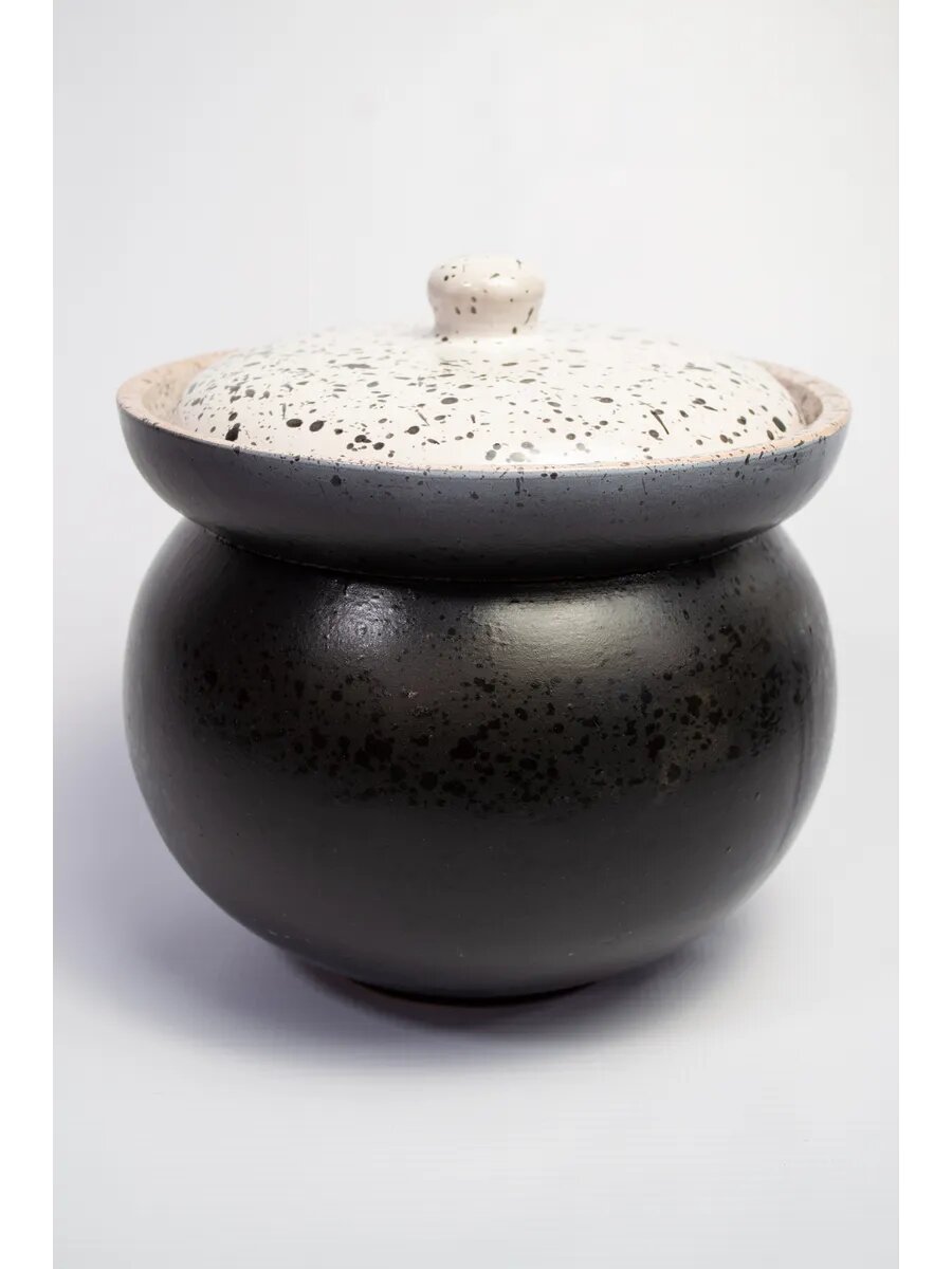 Супница "Ирина" 2,5 л, красная глина, ручная роспись