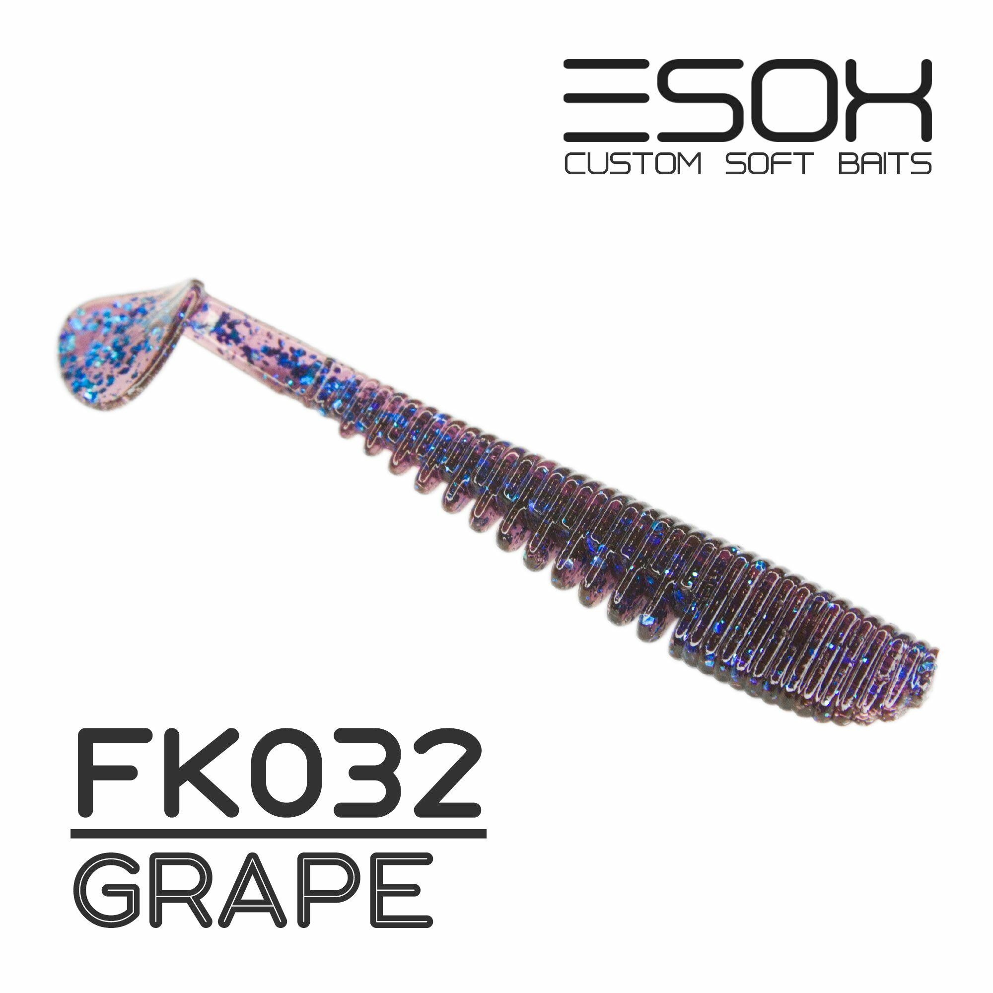 Мягкая приманка для рыбалки ESOX Awanura 2.5" (63мм) 8 шт.
