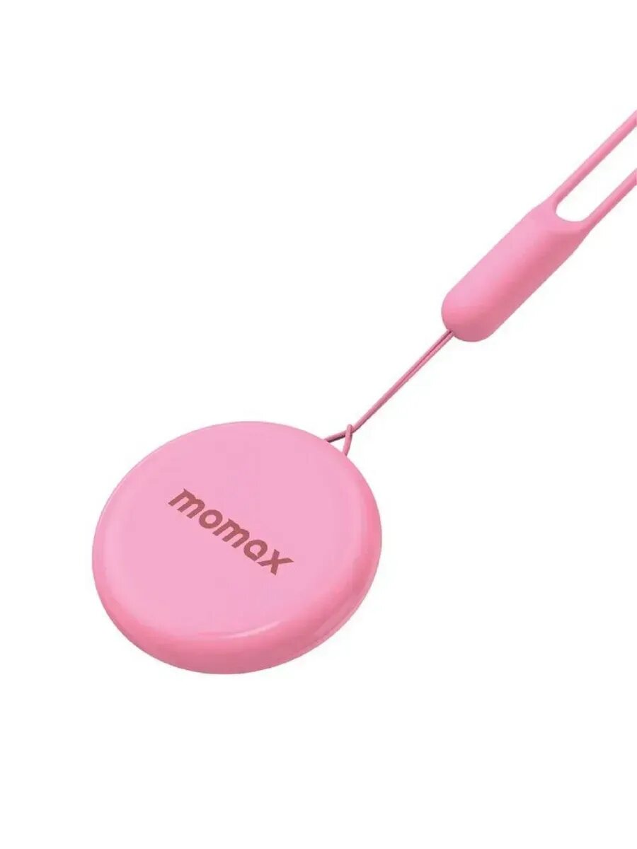 Трекер Momax Pinpop Find My Locator, розовый, питание от аккумулятора — фото 1