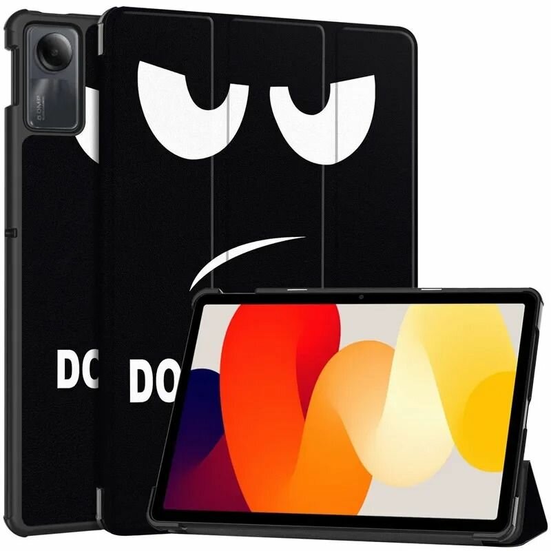 Умный стойка для Redmi Pad SE 11 дюймов с магнитным складыванием , кожаный вариант с автоматическим режимом сна и защитной панелью для планшетов Redmi Pad SE 11дюйма