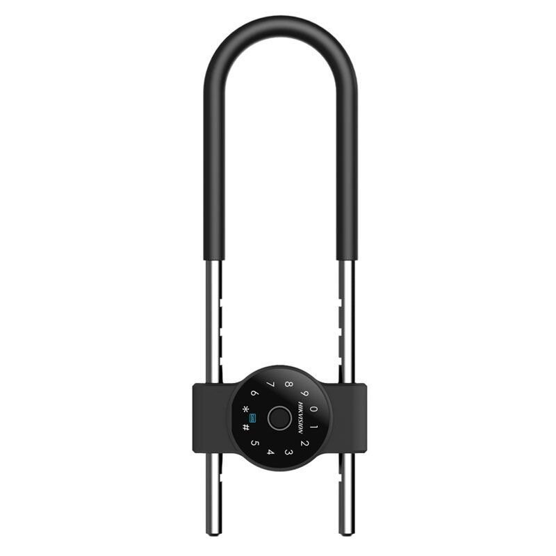 Замок U-образный с отпечатком пальца для офиса, магазина, стеклянных дверей, водонепроницаемый, Hikvision