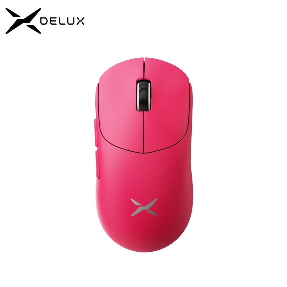 DELUX Игровая мышь проводная, темно-розовый, для повседневного использования