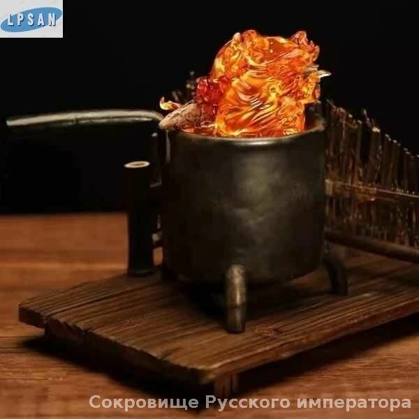 Ночник Calcifer, милый настольный светильник с мерцающим пламенем, который освещает вашу комнату, подходит для кемпинга,