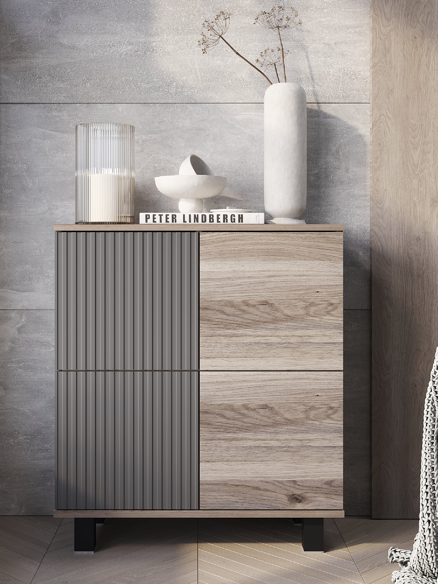 Комод для одежды в прихожую на ножках "Жаклин" , 73х34х84 см