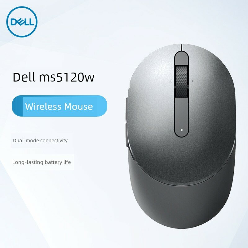 Серая беспроводная многофункциональная мышь Dell MS5120W 2.4G Bluetooth для офиса