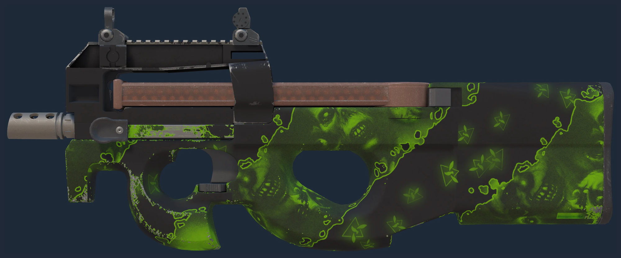 P90 | Вирус (Поношенное) Скины CS2 с быстрой автовыдачей steam trade