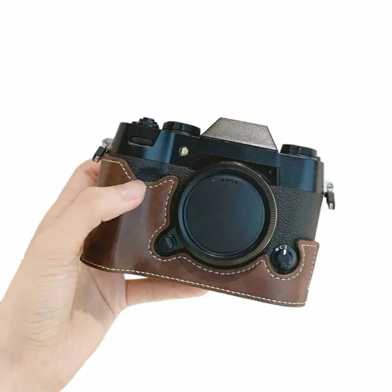 (1 шт.) Подходит для специальной кожаной основы Fuji XT50 кофейного цвета
