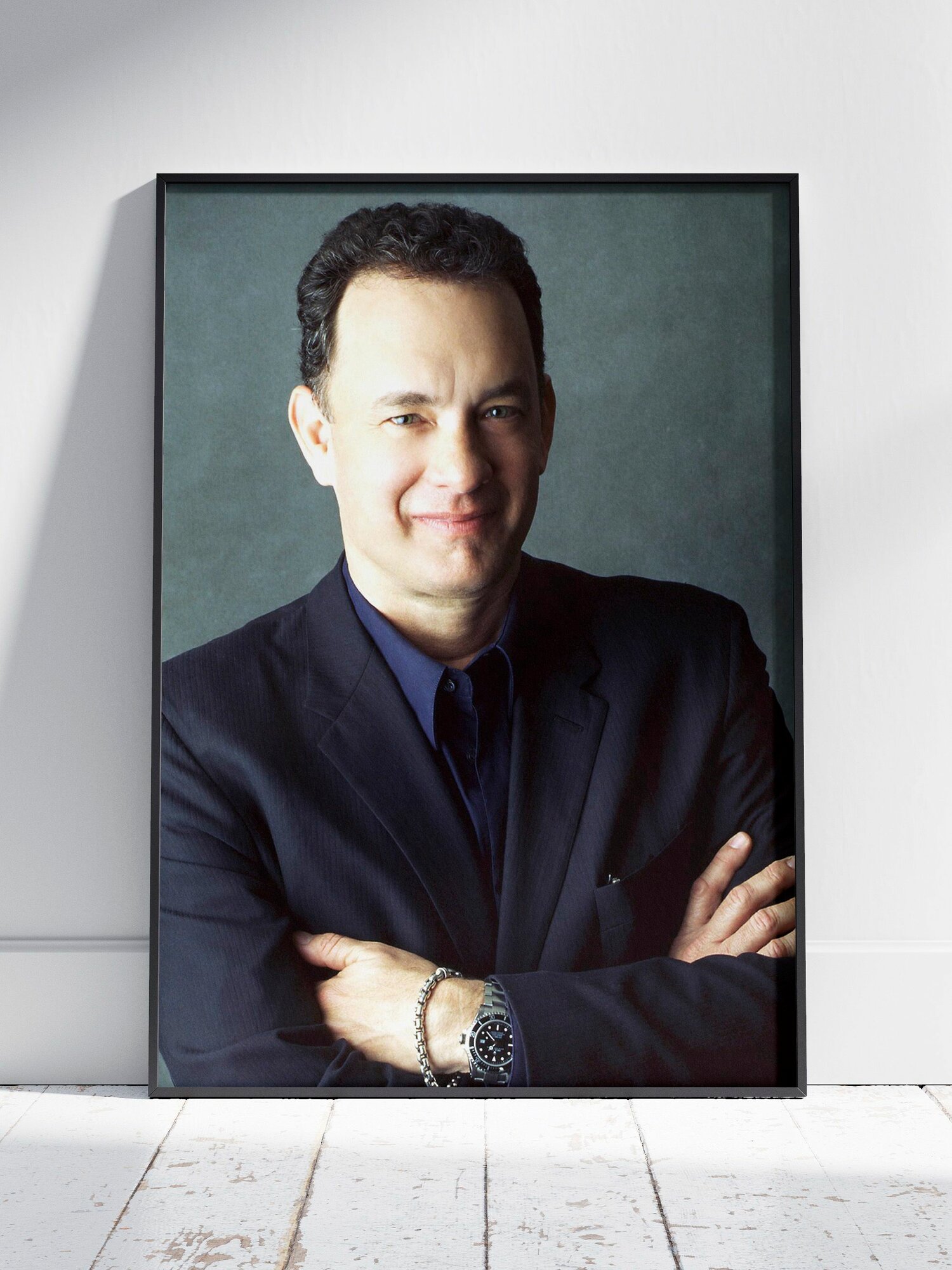 Плакат на стену для интерьера Том Хэнкс (Tom Hanks 25) - Постер по актеру фильма, кино, сериала формата A4 (21x30 см)