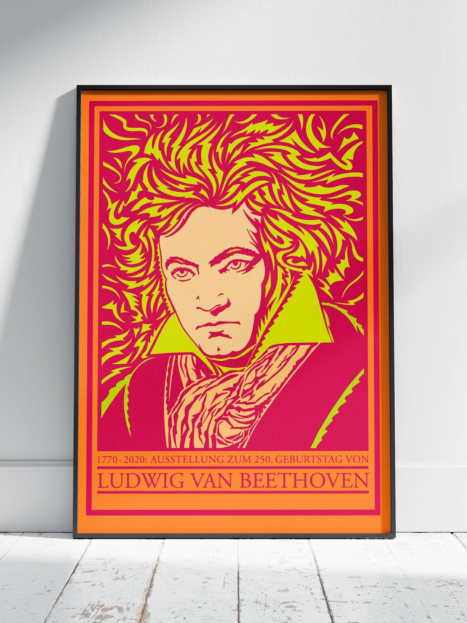 Плакат на стену для интерьера Людвиг ван Бетховен (Ludwig van Beethoven 1) - Постер по музыке и артисту формата A4 (21x30 см)