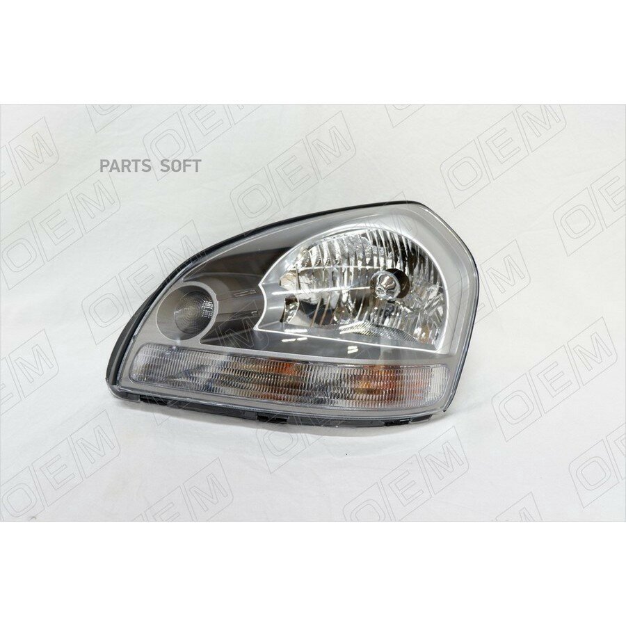Фара левая Hyundai Tucson 1 JM 2004-2009 без кор от официального дистрибьютора, OEM, артикул OEM0041FL