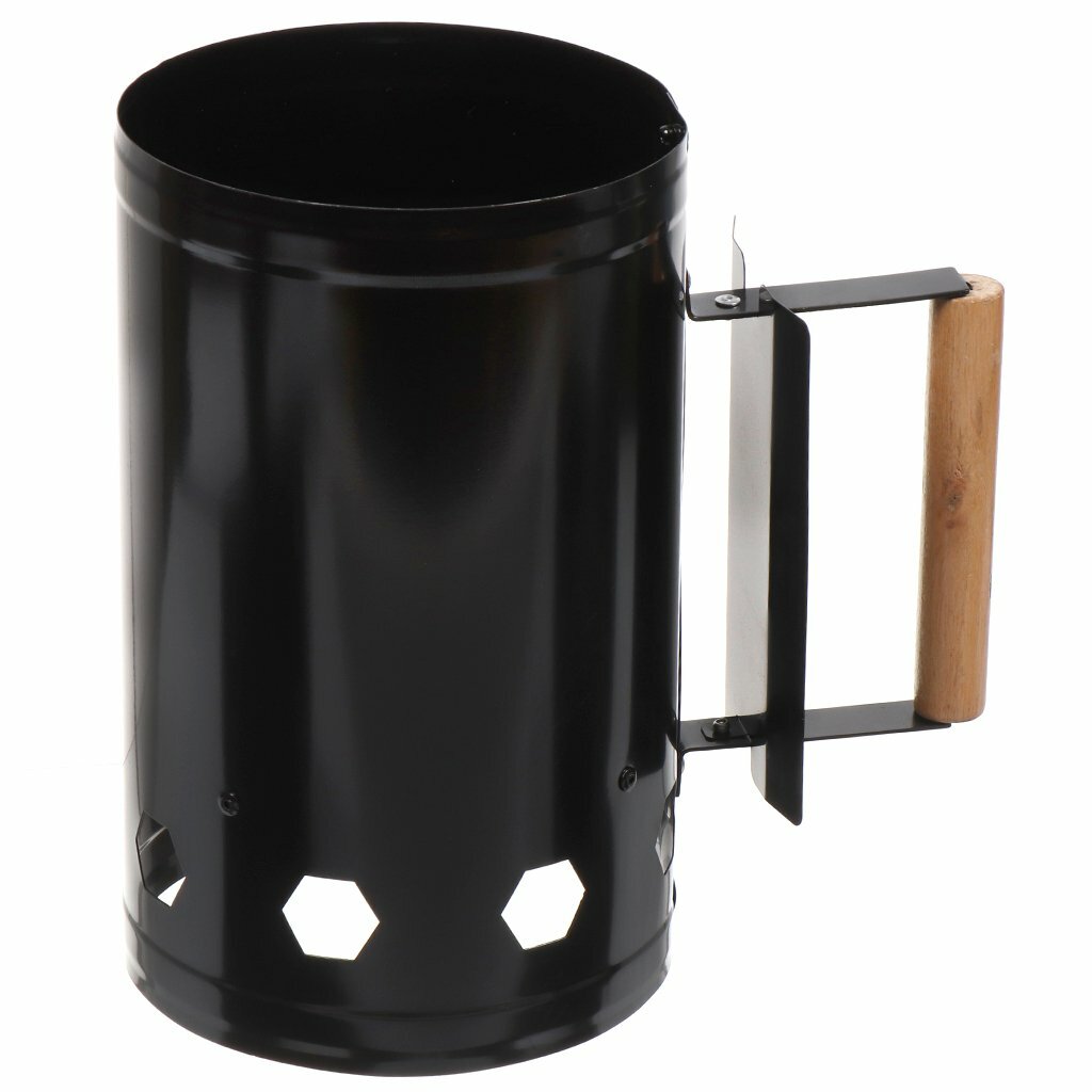 Стартер угольный для розжига 27.5х16.5 см, цилиндр из железа Y9-280 для быстрого приготовления пищи на даче и гриле