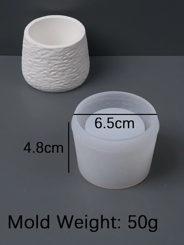 Силиконовая форма для свечей, jar, 6.5x4.8 см, 50г