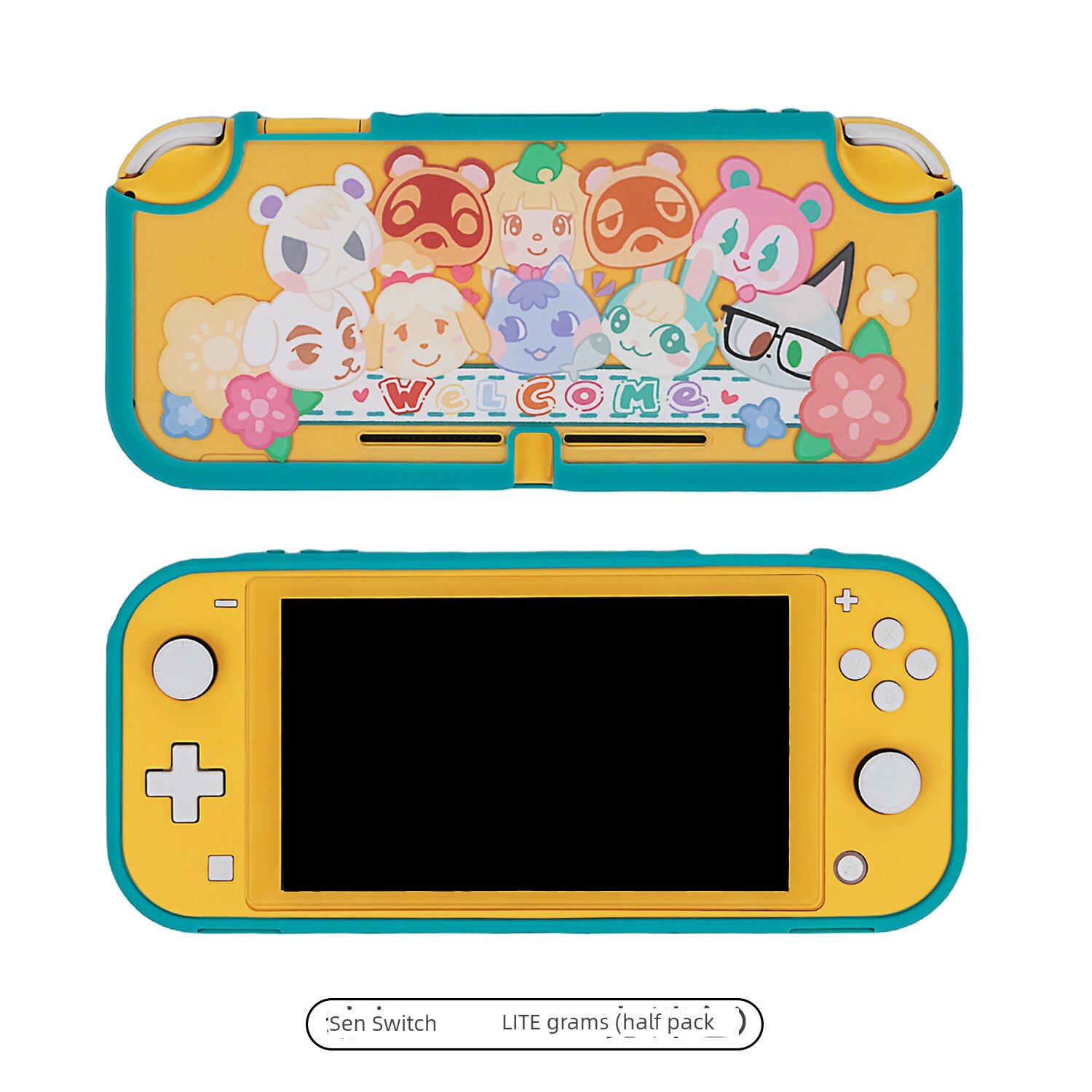 Половинная оболочка Animal Crossing для Nintendo Switch Lite консоли