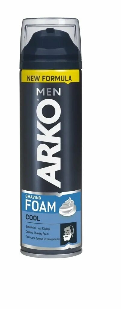 Пена Arko Men для бритья Cool, 200мл