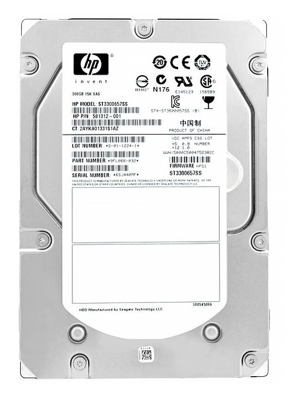 Жесткий диск HP 300Gb 15000 SAS 3.5" HDD 581312-001