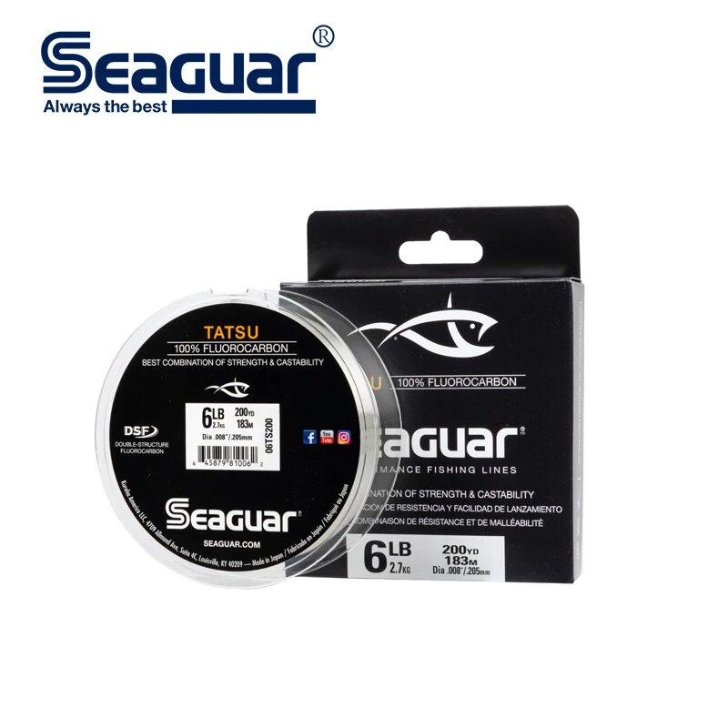 SEAGUAR TATSU фторуглеродная леска 0.33mm 3.75-15LB