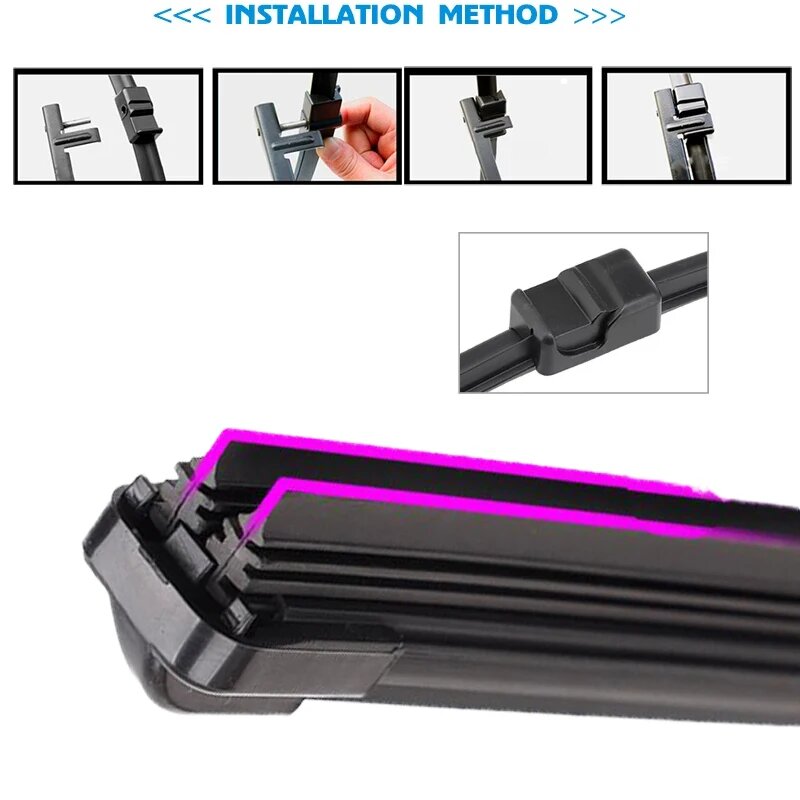 Щетки стеклоочистителя 19" универсальные, цвет 8 P H Side Arm