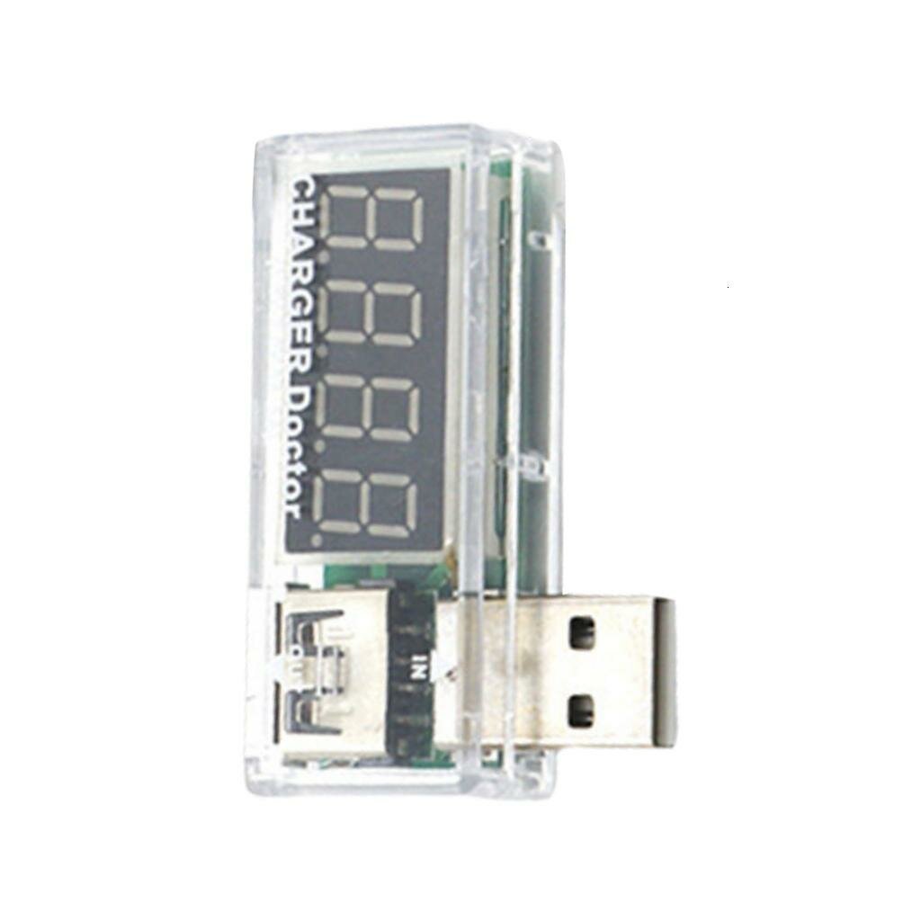 USB-тестер напряжения и тока, прозрачный - наклоните голову