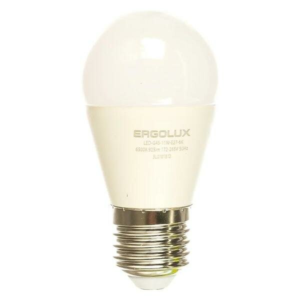 Лампа Ergolux LED-G45-11W-E27-6K (10 шт.)