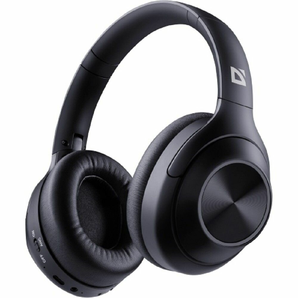 Defender Наушники Беспроводная гарнитура FreeMotion B1020 черный, ANC, Bluetooth 62020