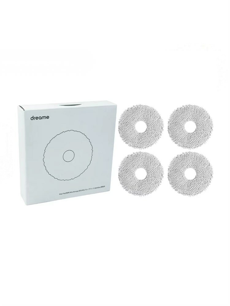 ANNI Сменные насадки тряпочки Mop Pad для робота пылесоса Dreame Bot S10 / S10 Pro / L10S Ultra RMP6 4 шт.