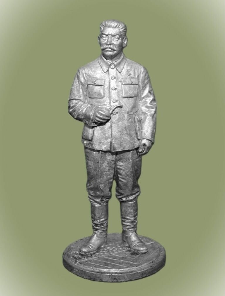 Коллекционная оловянная миниатюра, солдатик в масштабе 54мм( 1/32) Товарищ Сталин