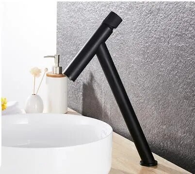 Кран для раковины Туцюй Basin Faucet в ванной комнате с одним рычагом для горячей и холодной воды из латуня, смешивающий кран Gun Gray, уникальный смешивающий кран для раковины