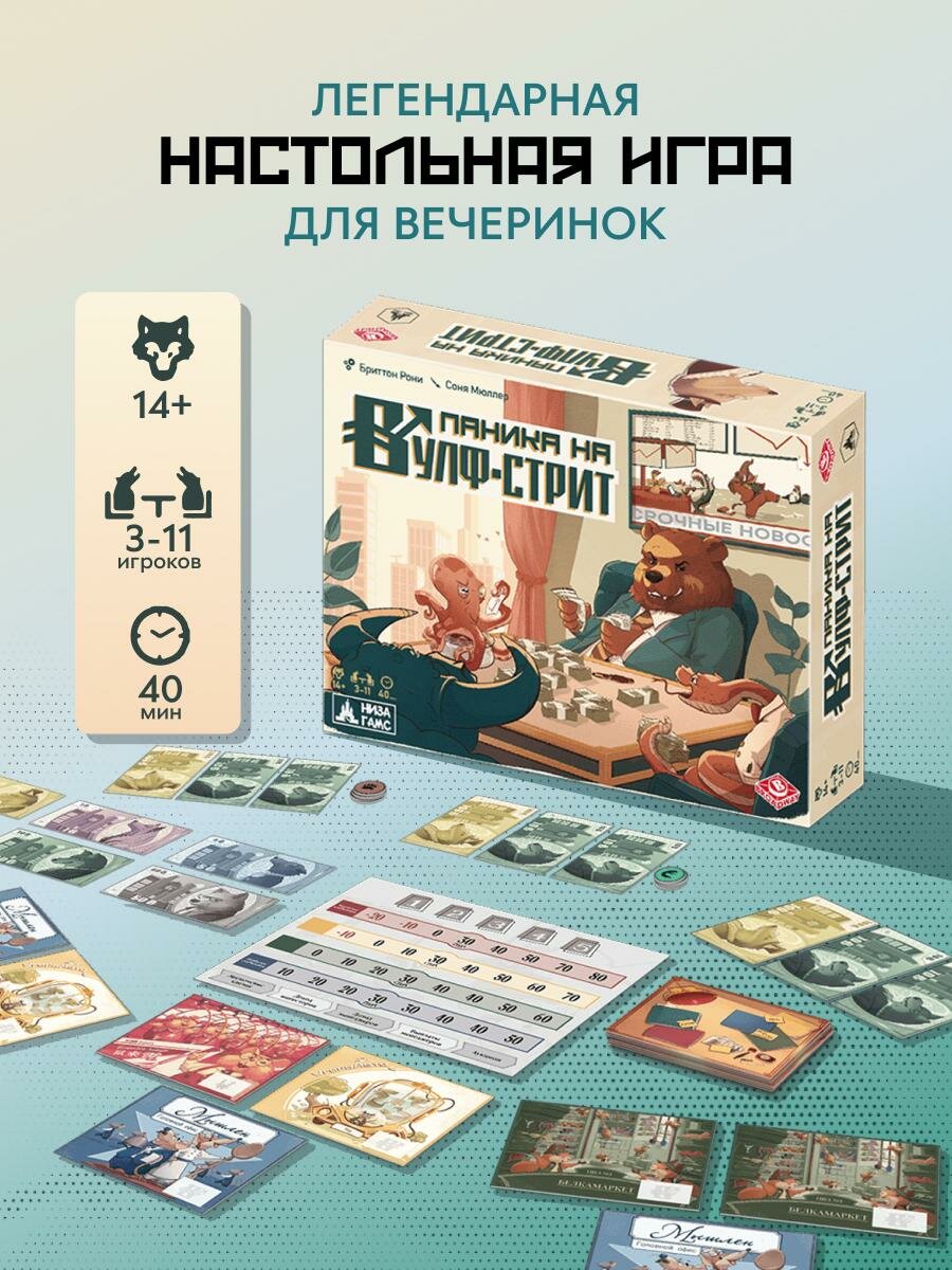 Паника на Вулф-стрит. Настольная игра Низа Гамс