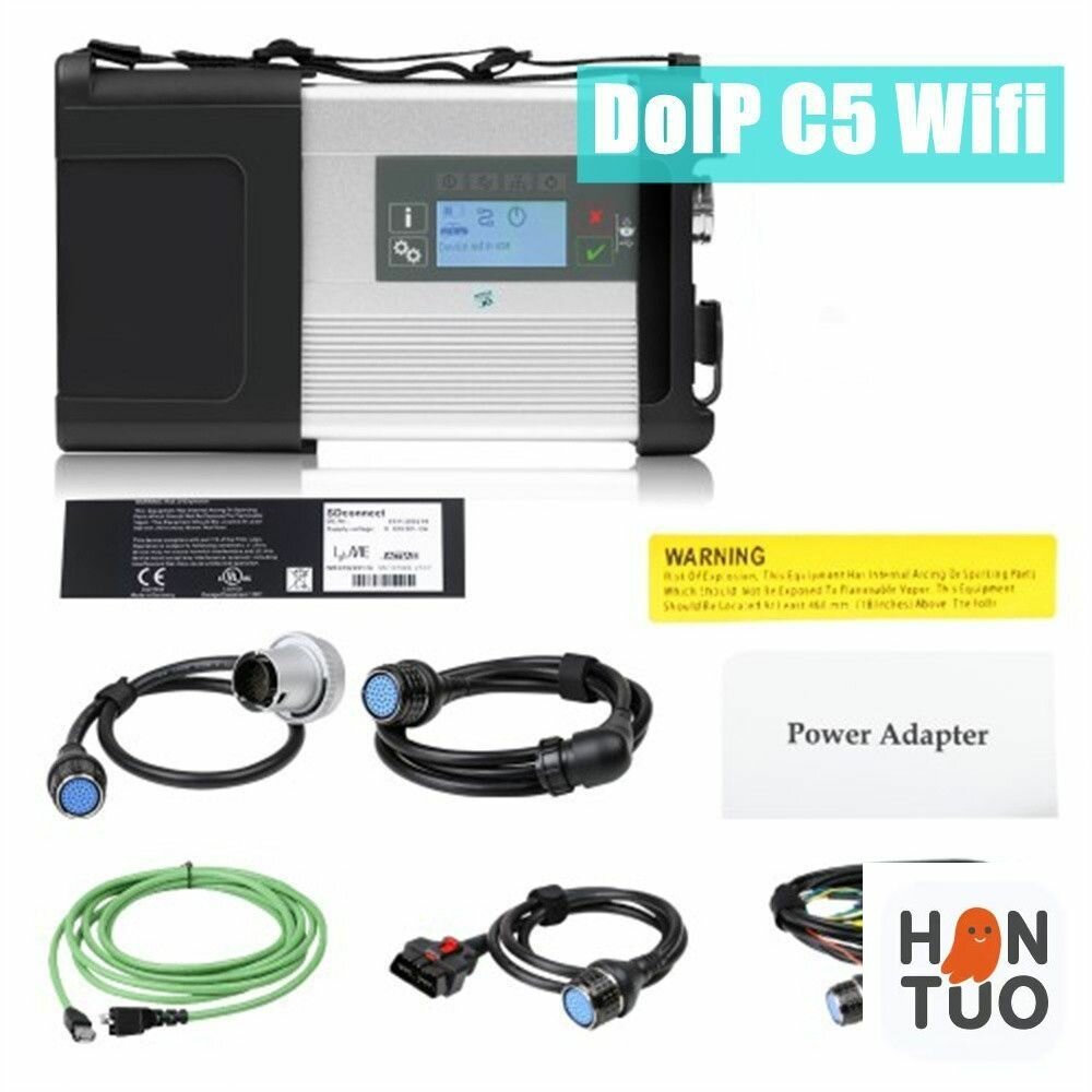 MB STAR SD C5 PLUS WiFi DOIP диагностический адаптер для Mercedes-Benz легковых и грузовых (ПО V2023.9 на HDD)