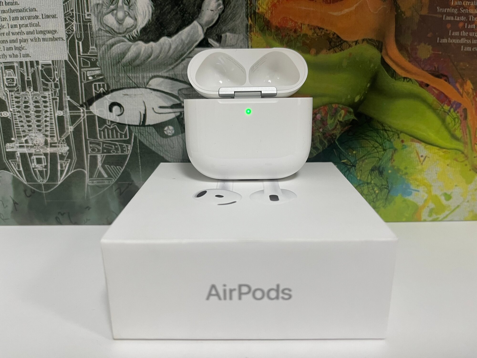 Оригинальный зарядный футляр AirPods 4 USB-C (модель A3058) — из комплекта MXP63, без шумоподавления