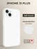 Чехол на Apple iPhone 15 Plus / Айфон 15 Плюс без принта, белый