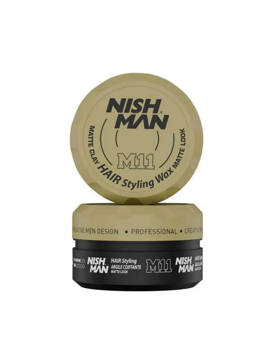 Глина для укладки волос NISHMAN MATTE CLAY&MATTE LOOK M11, для мужчин, 150 мл