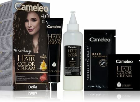 Краска для волос Delia Cosmetics Cameleo Omega, оттенок 4.0 средний коричневый
