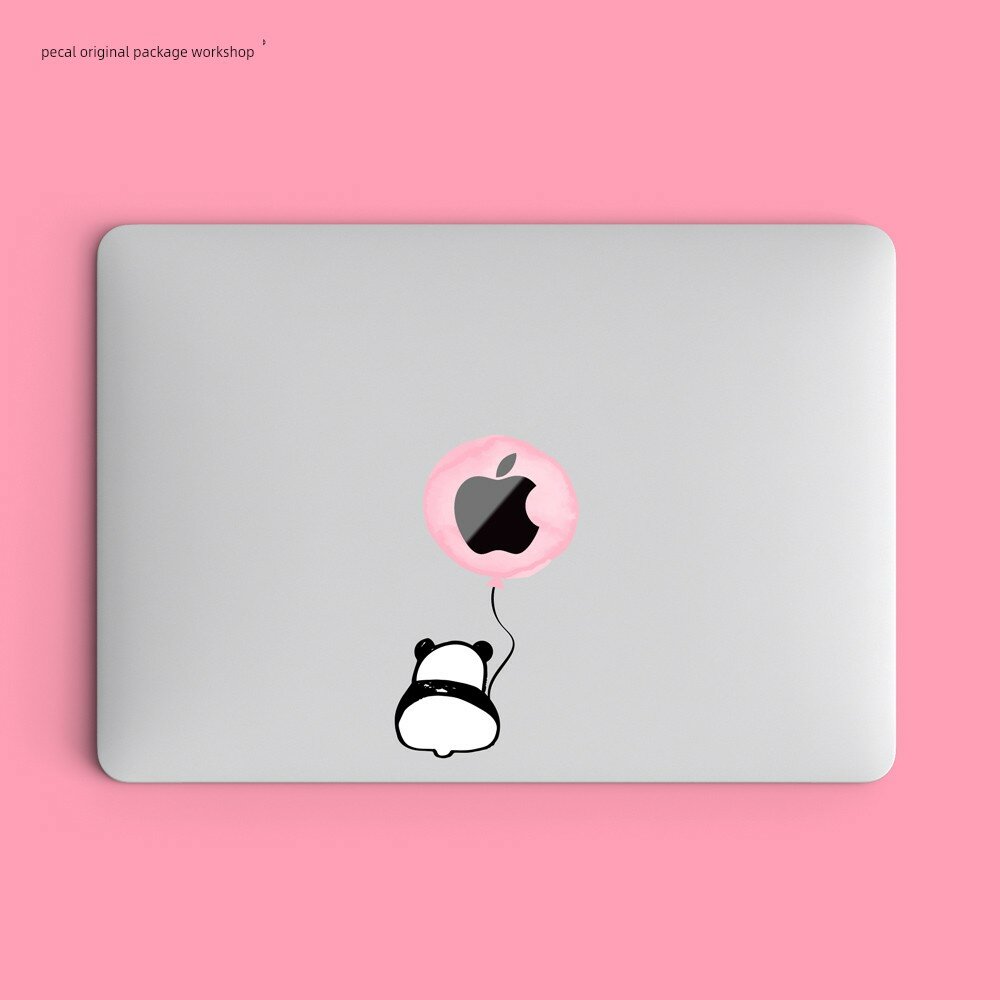 Совместимый с MacBook Air 13-дюймовым ноутбуком частичный стикер с дизайном Шариковый панда, милый креативный декаль