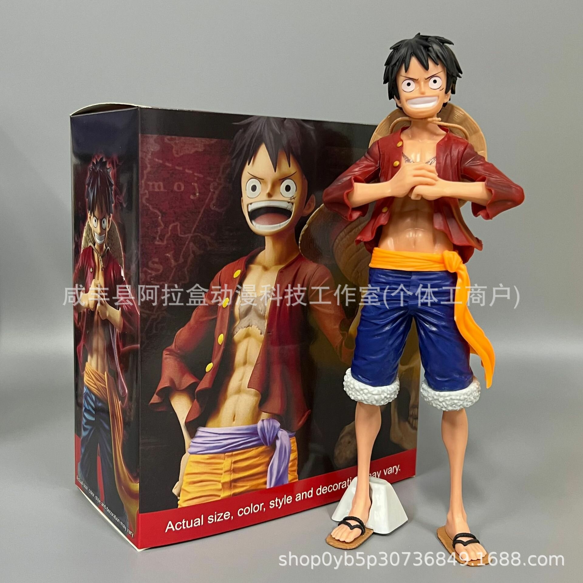 Аниме-фигурка Луффи B-стиль из One Piece в коробке для настольного размещения