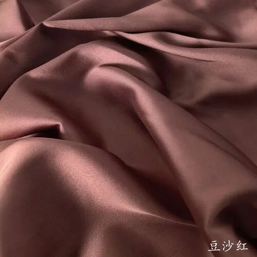 Ацетатный атлас, цвет bean Red, 150х50 см