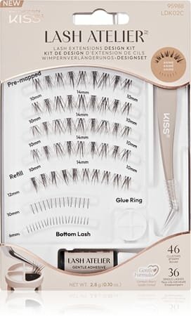 Ресницы накладные Kiss Lash Atelier Desing Kit 02, черные, 1 шт