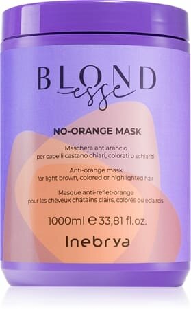 Маска для волос Inebrya BLONDesse No-Orange Mask, 1000 мл