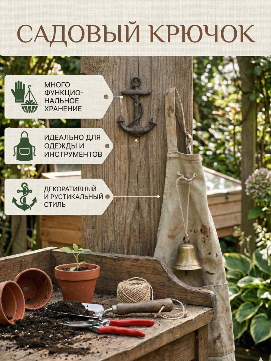 Колокольчик "Старинный шарм" 14х10х23,5