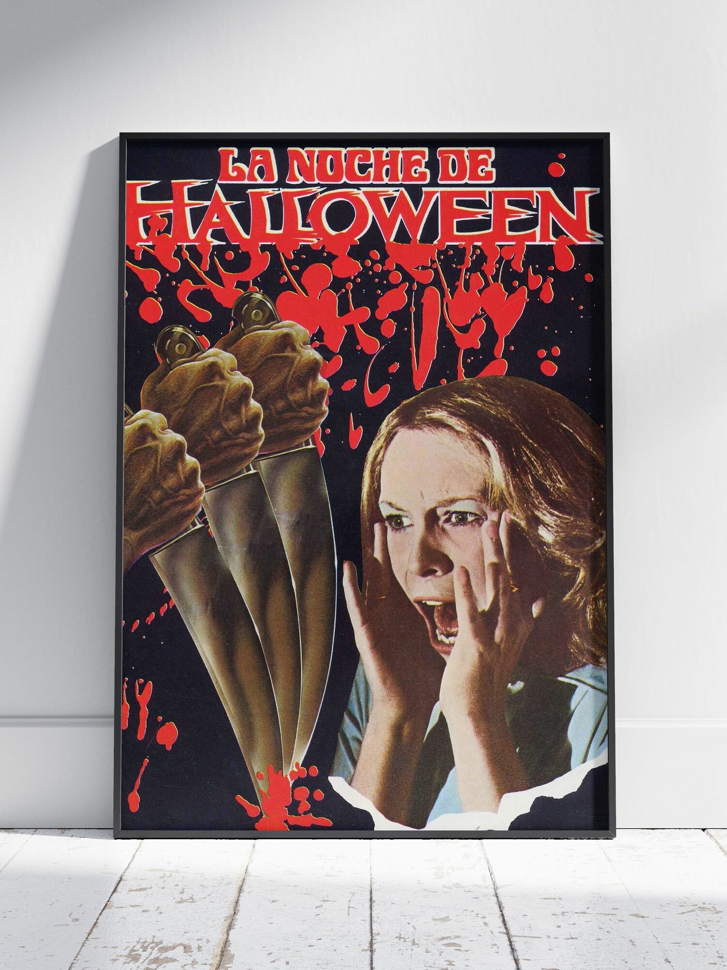 Плакат на стену для интерьера Хэллоуин (Halloween - Майкл и Лори 17) - Постер по фильму, кино, хоррору формата А3 (30x42 см)
