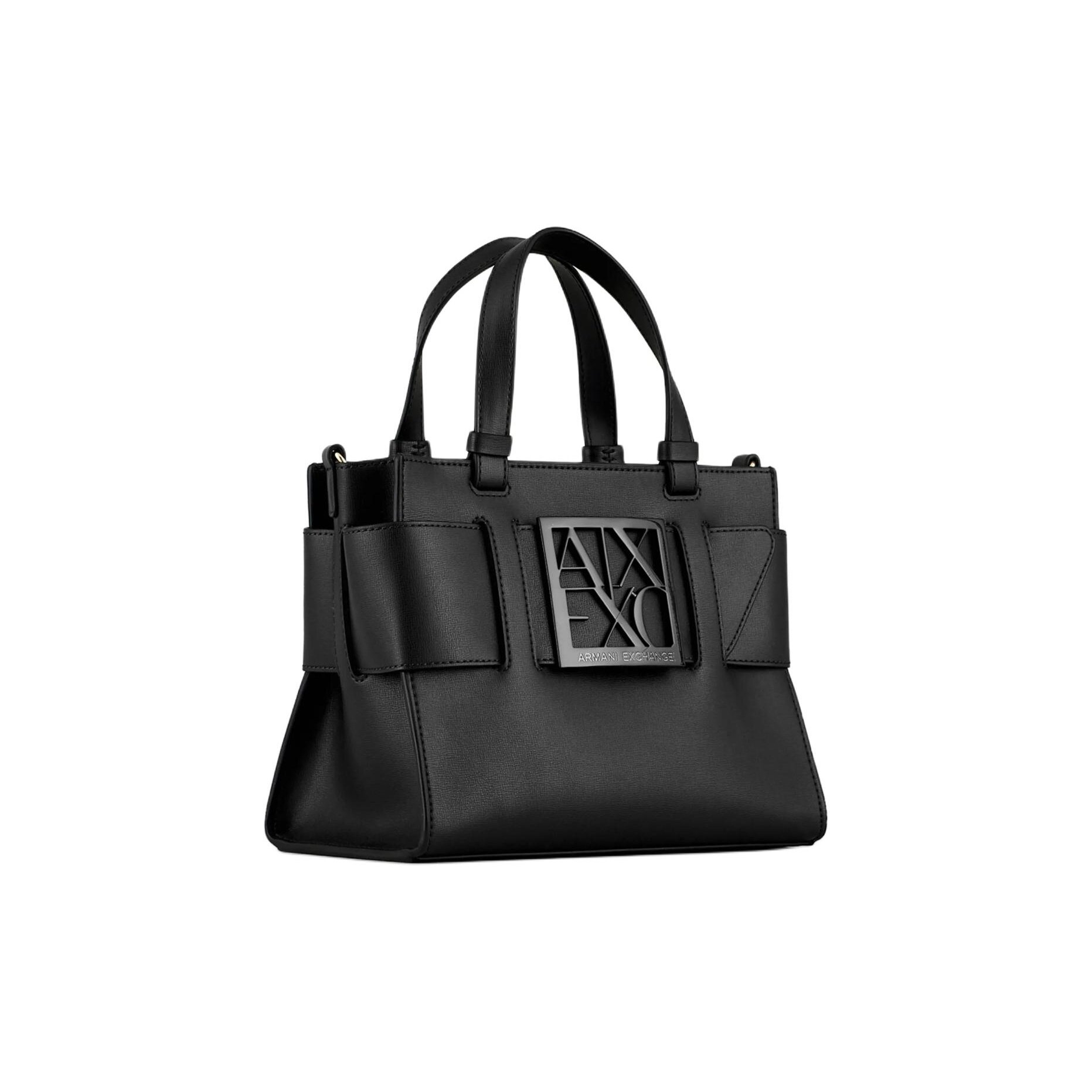 Сумка Armani Exchange, фактура матовая, черный — фото 1