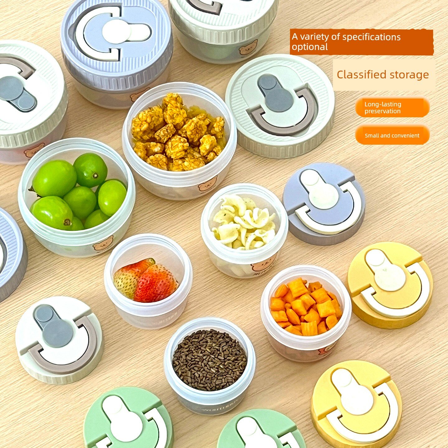 Коробка для закусок, контейнер для сохранения свежести продуктов, мини-ланч-бокс для фруктов, контейнер для детского